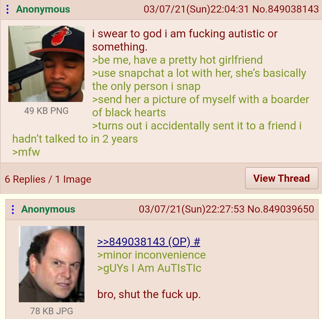 Anon has a minor inconvenience | Scrolller