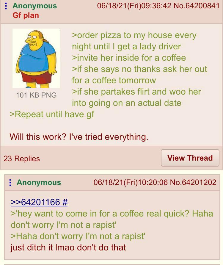 Anon has a plan | Scrolller