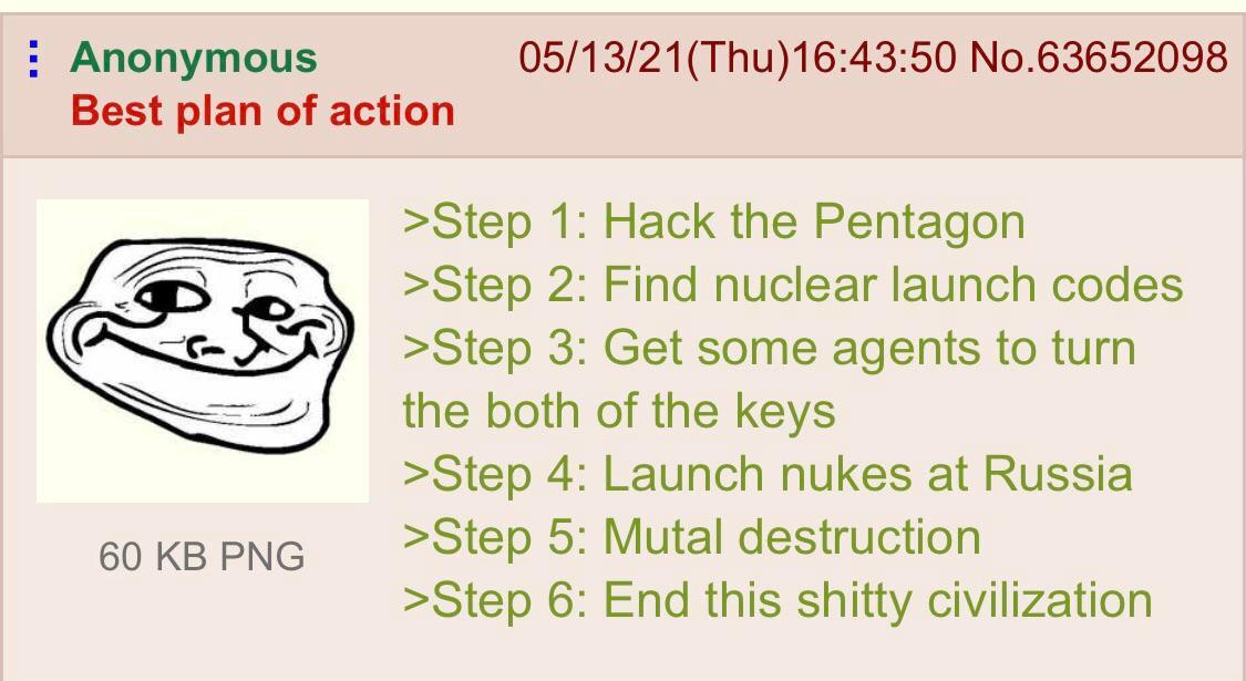 Anon has a plan | Scrolller