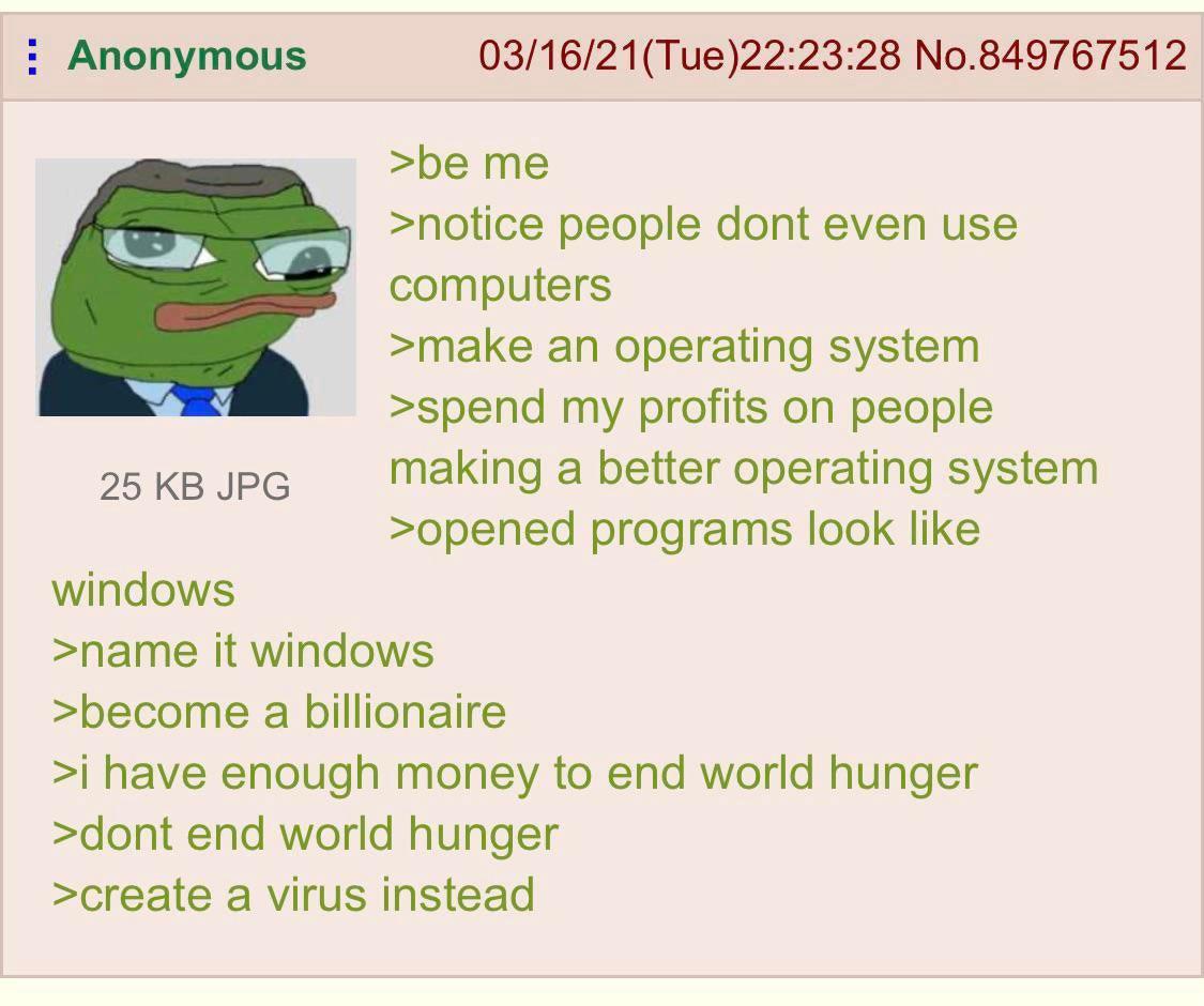 Anon is a genius | Scrolller
