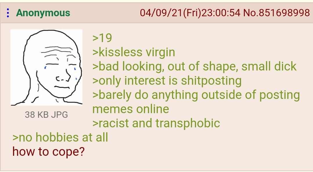 Anon is an average 4chan user | Scrolller
