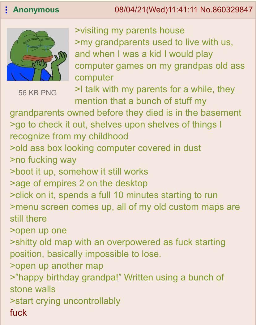 anon loved his grandpa | Scrolller