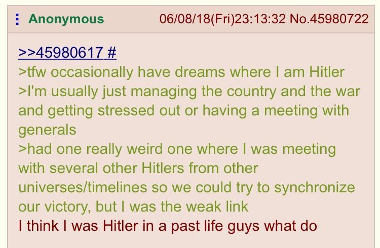 Anon might be hitler | Scrolller