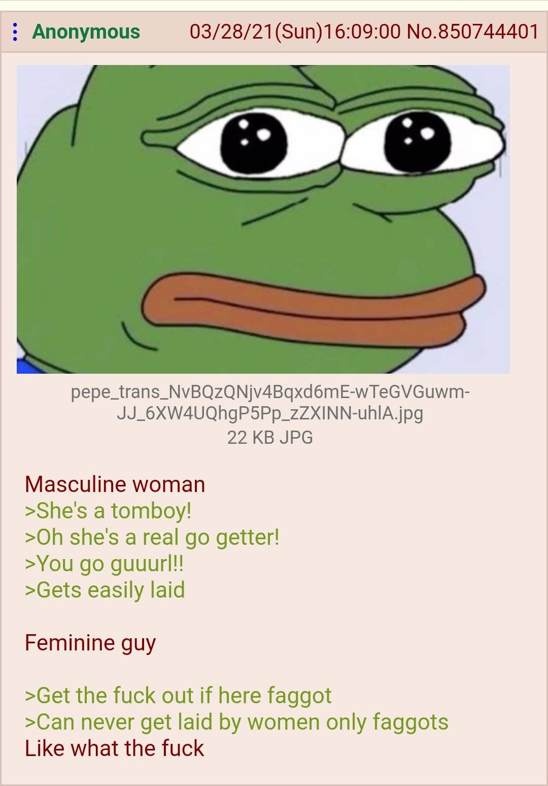 Anon points out double standard | Scrolller