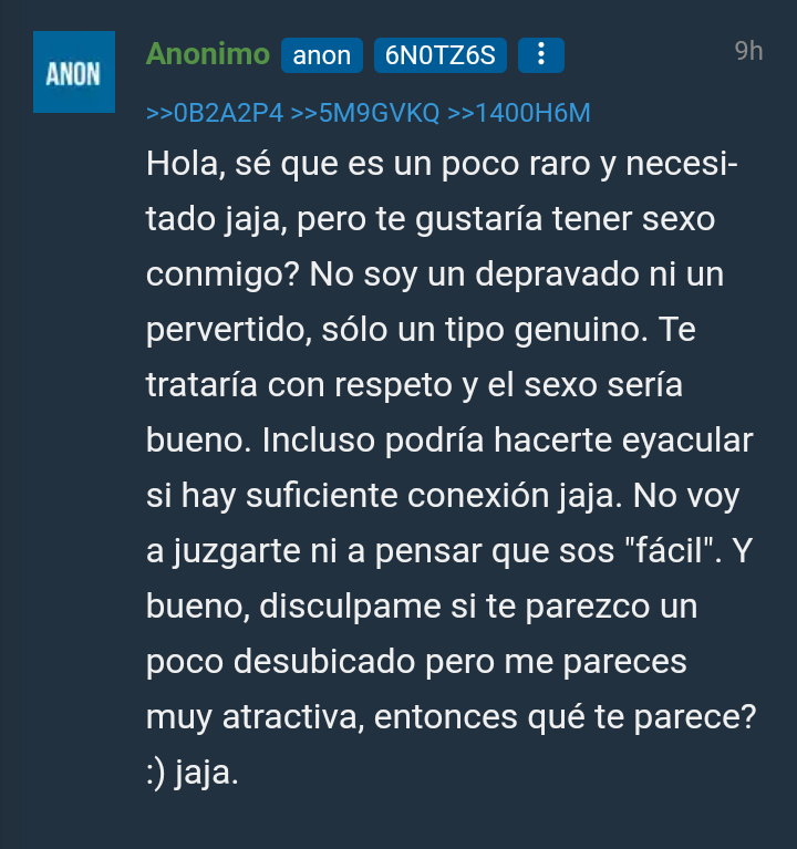 anon quiere sexo con anona | Scrolller