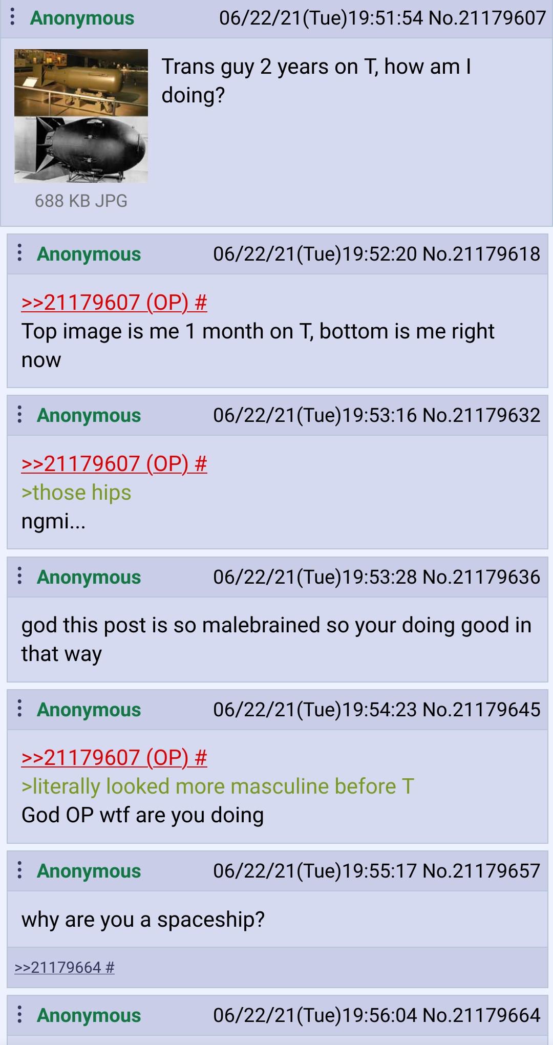 Anon's transition has explosive results | Scrolller
