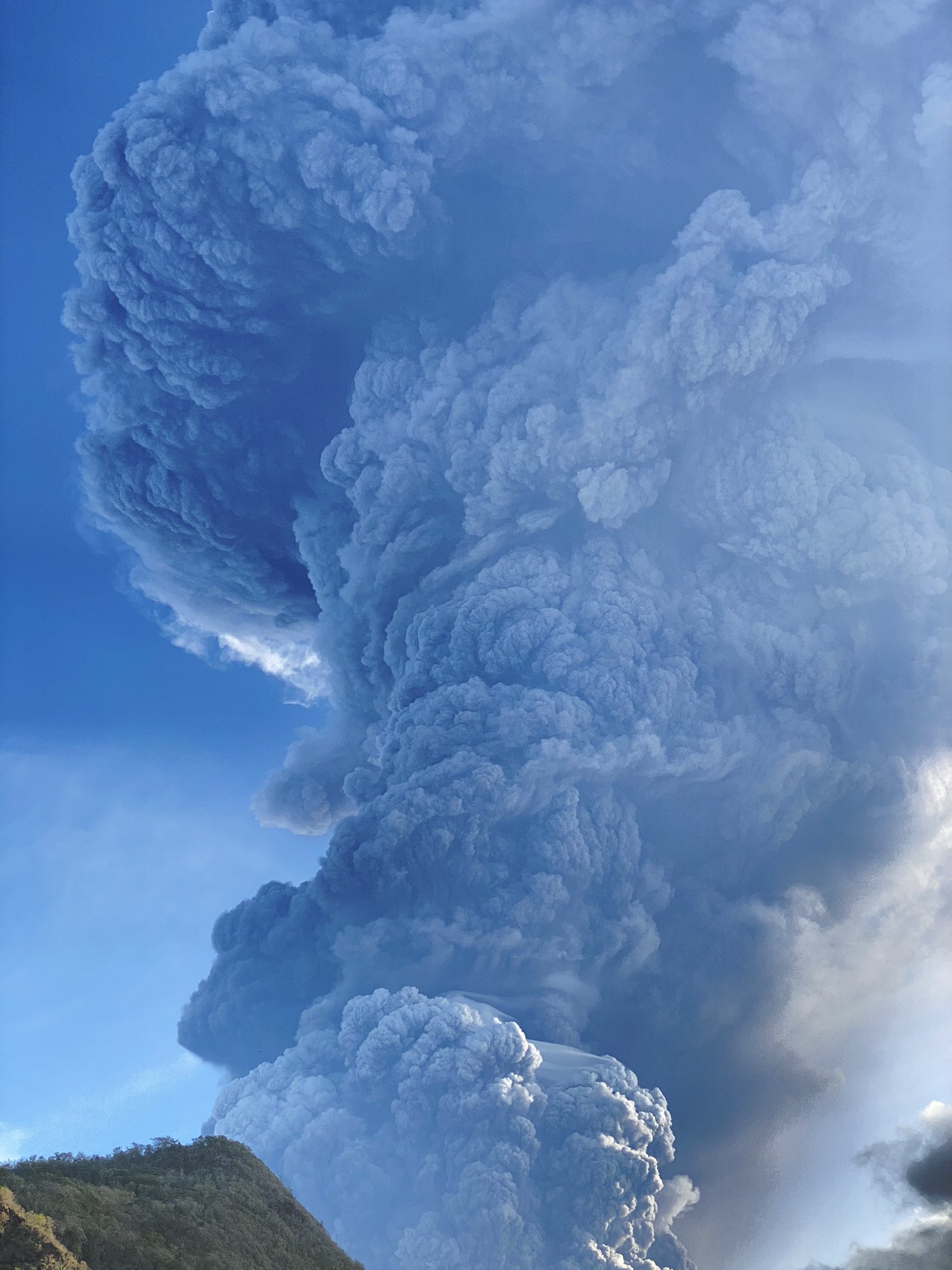 Another eruption happening in St. Vincent today. | Scrolller
