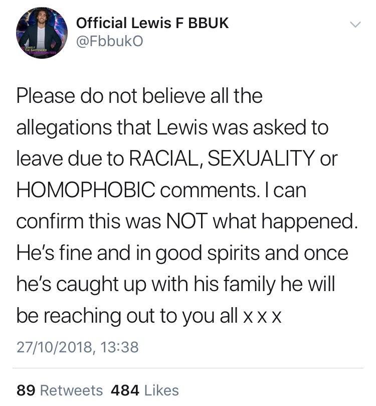 Another tweet from Lewis’ family | Scrolller