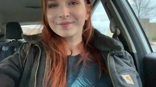 Flashing in the car while doing errands like a good girl | Scrolller