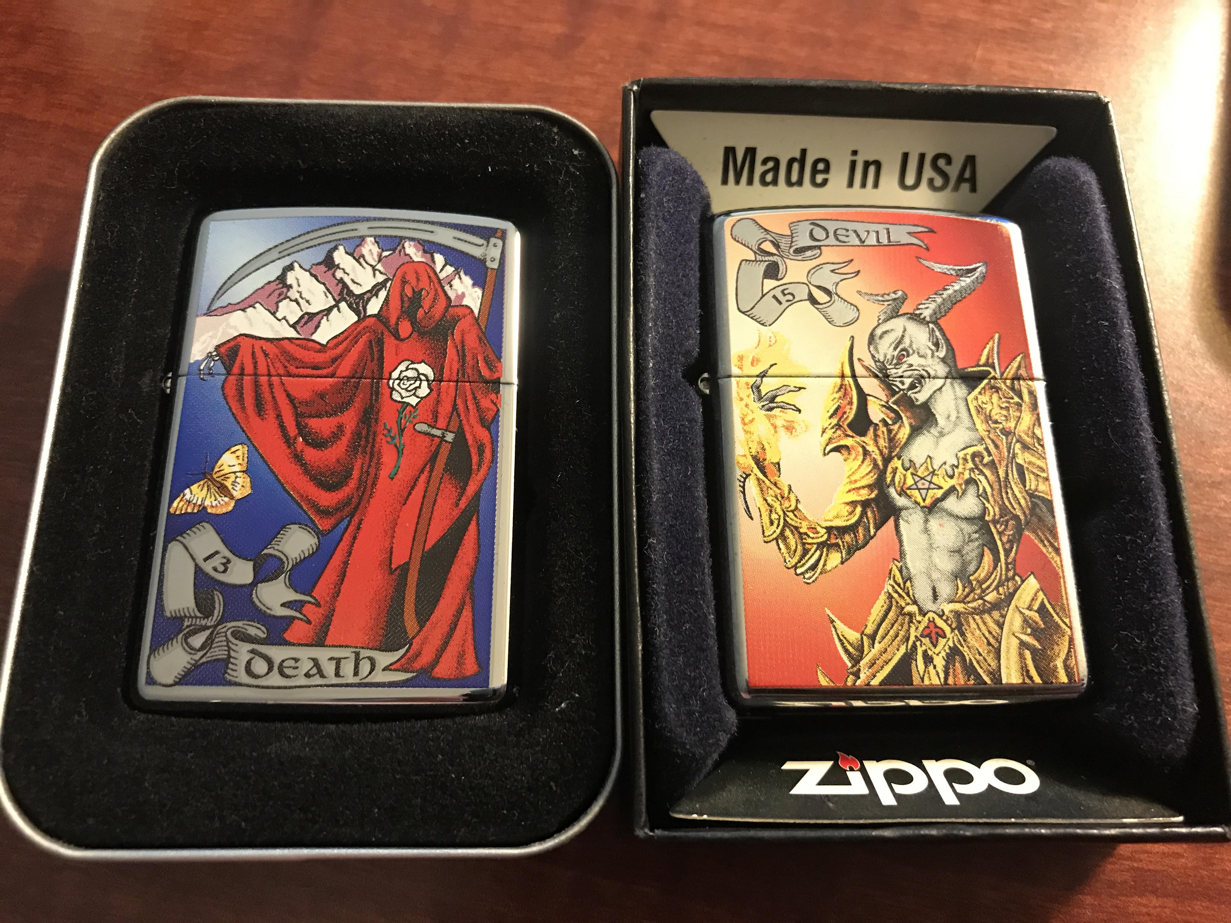 anybody seen any other tarot card zippos in this style specifically? | Scrolller