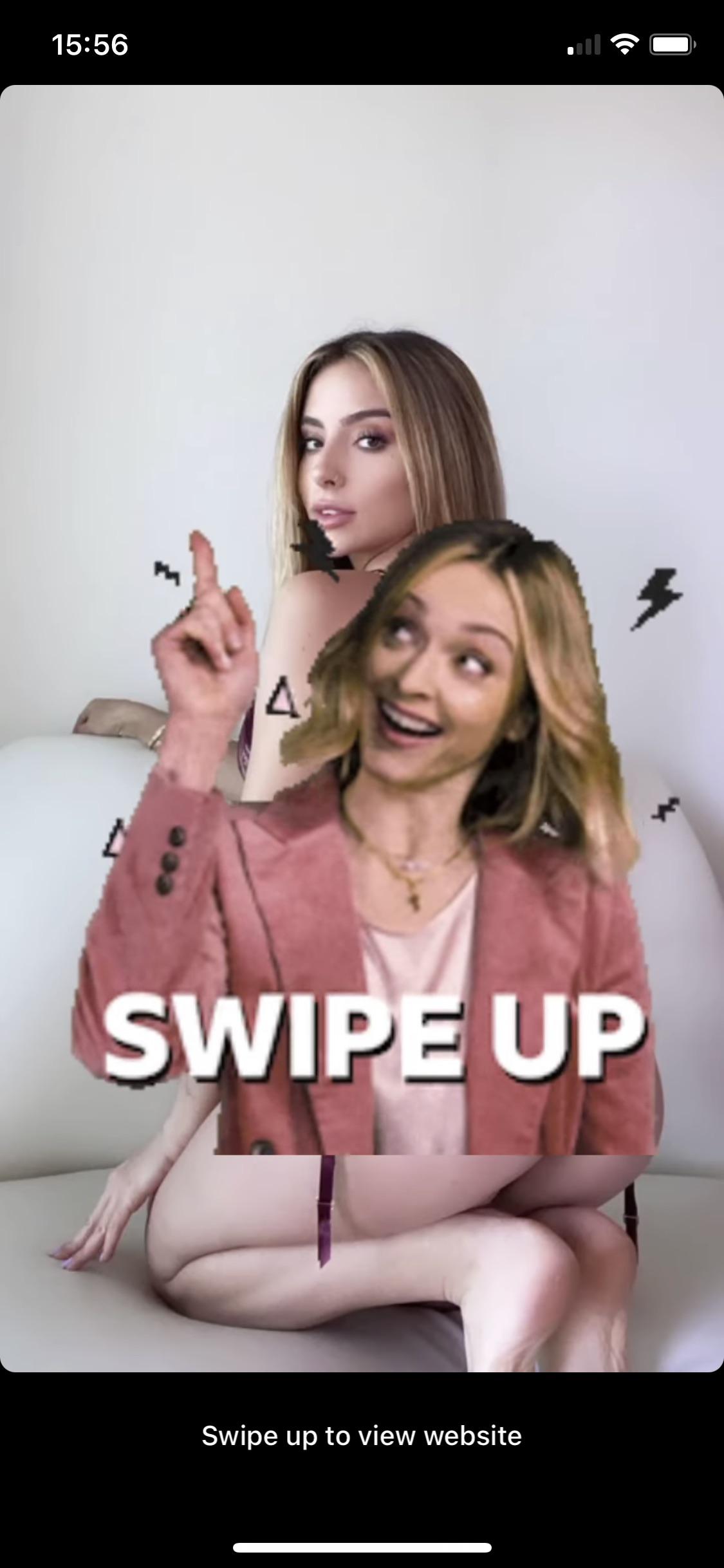 Anyone got this without the swipe up bit? | Scrolller