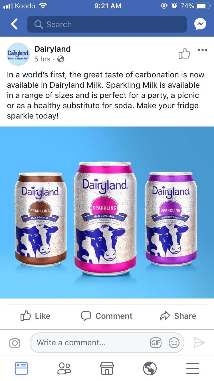 Anyone want some sparkling milk? | Scrolller