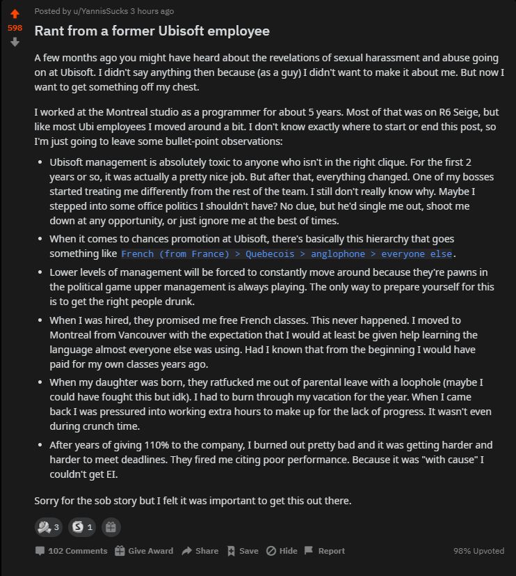 Apparently r/gamedev is blacklisted from being crossposted here, so I'm sharing this as a ...