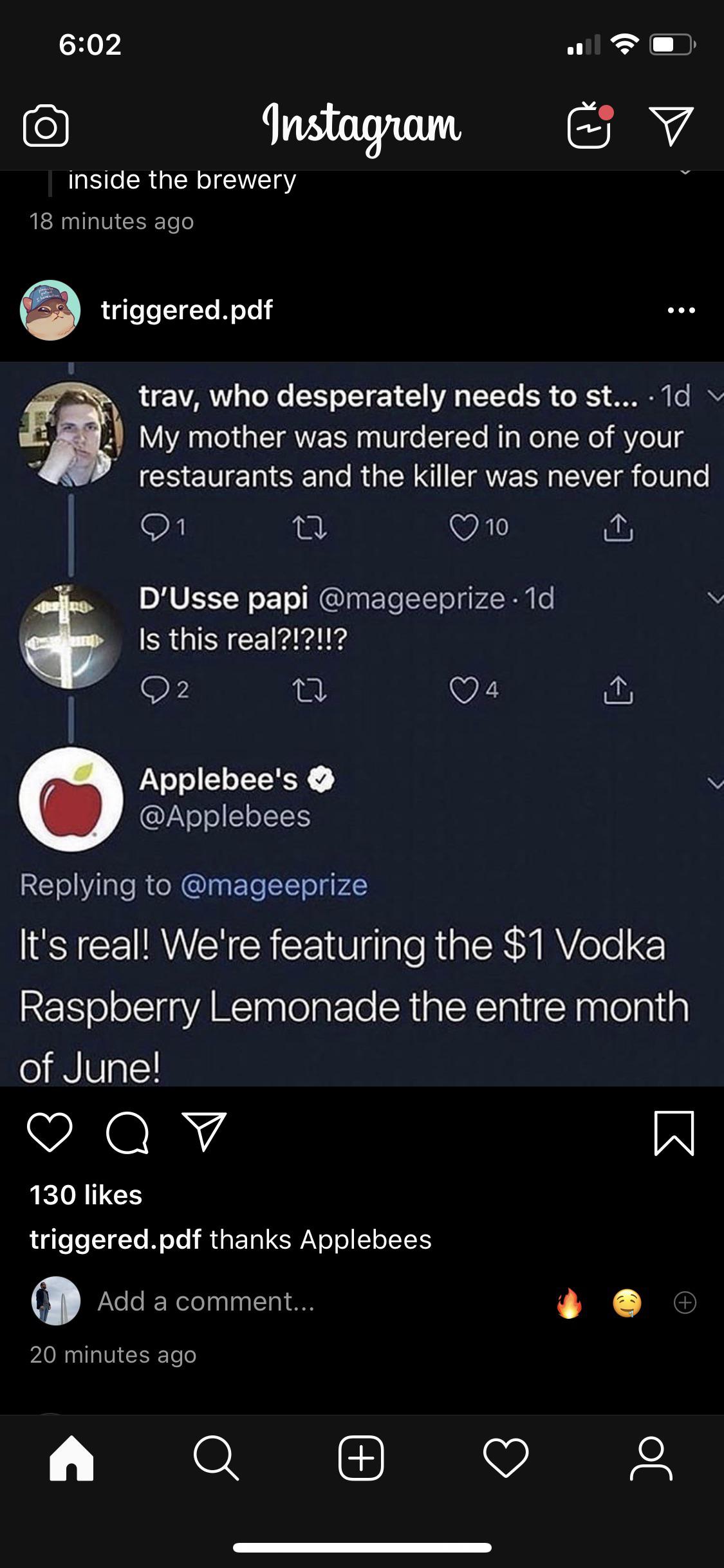 Applebee’s.. you good fam? | Scrolller