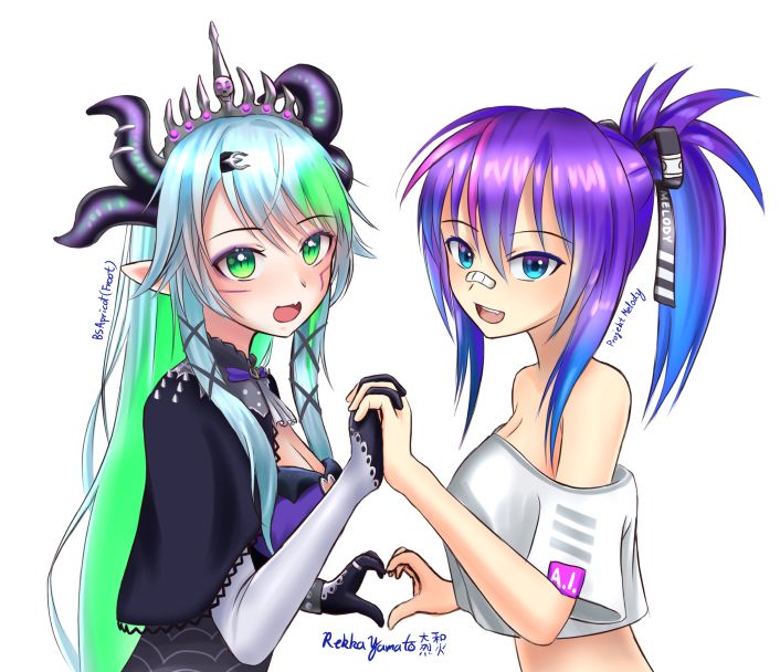 Melody and Froot having a lovely moment! Artist~Rekka_Yamato | Scrolller