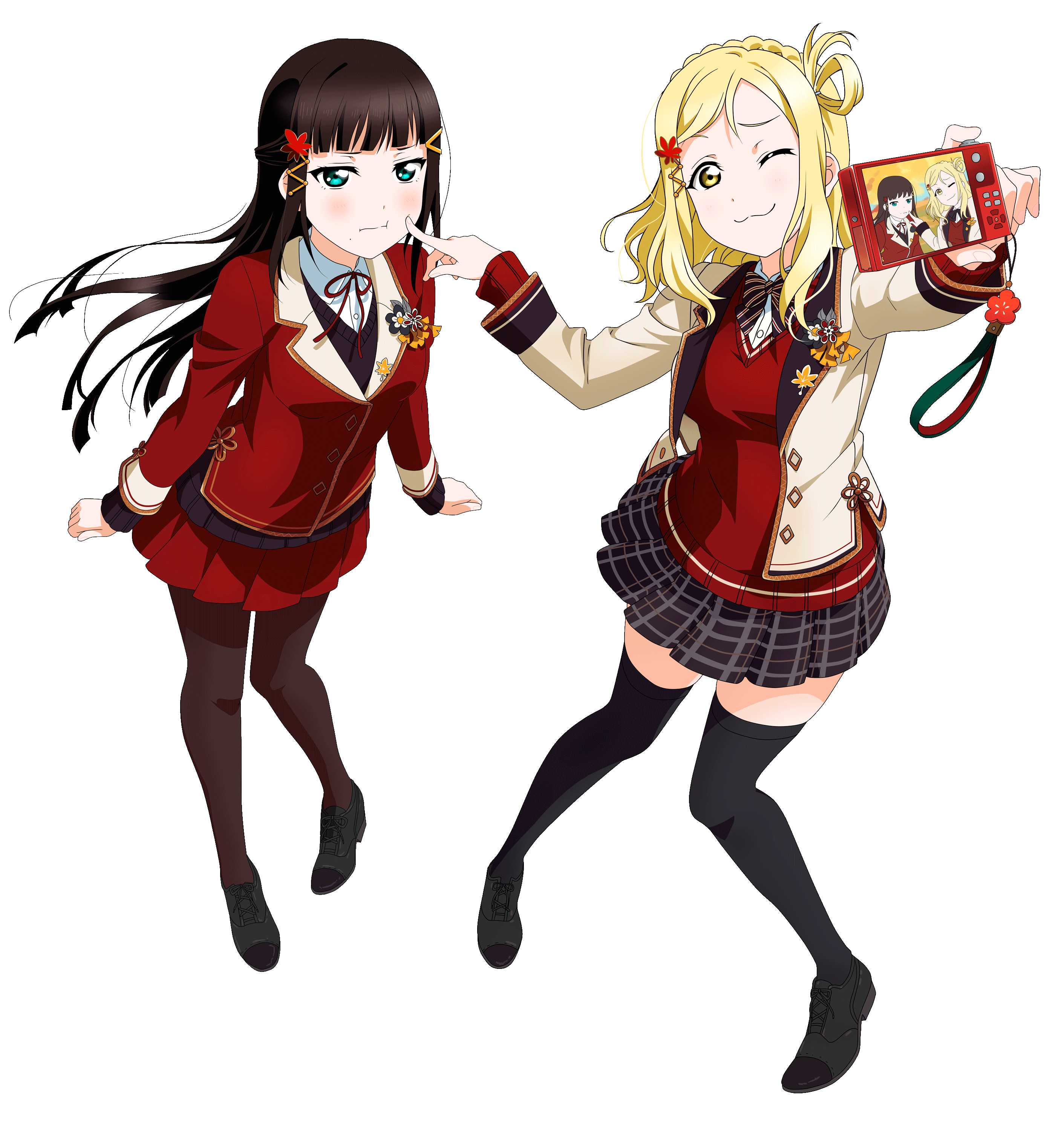 Aqours DiaMari Momijigari UR Pair [Full Body] | Scrolller