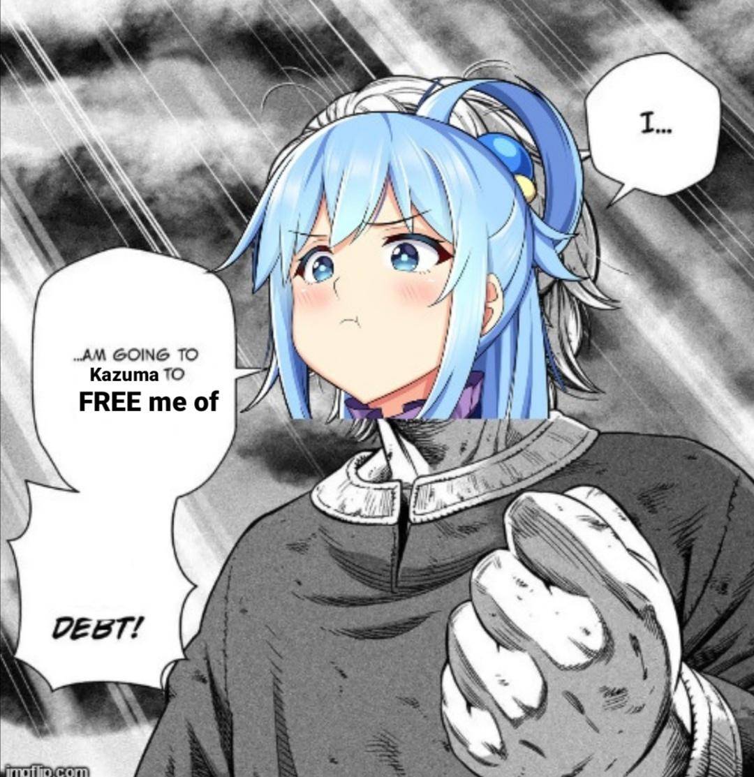 Aqua's got her priorities | Scrolller