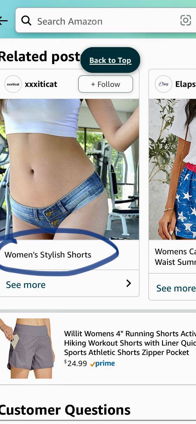Are they, Amazon?? Are they?! (Also- I searched “women’s casual shorts with pockets”) | Scrolller