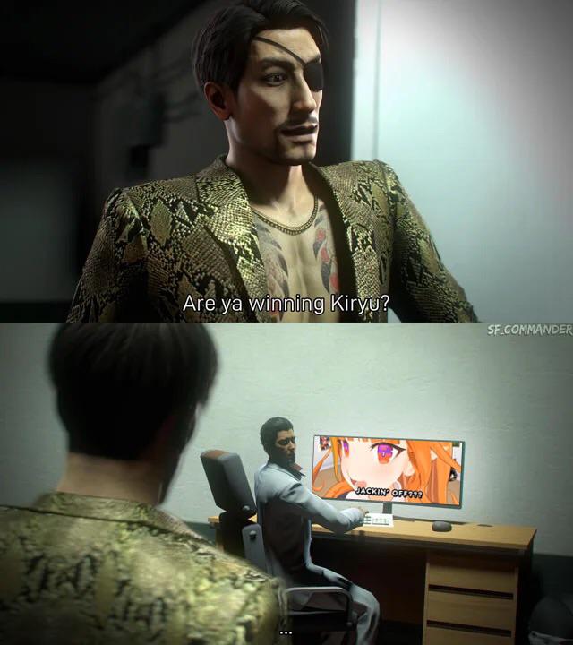Are ya winning Kiryu-chan? | Scrolller
