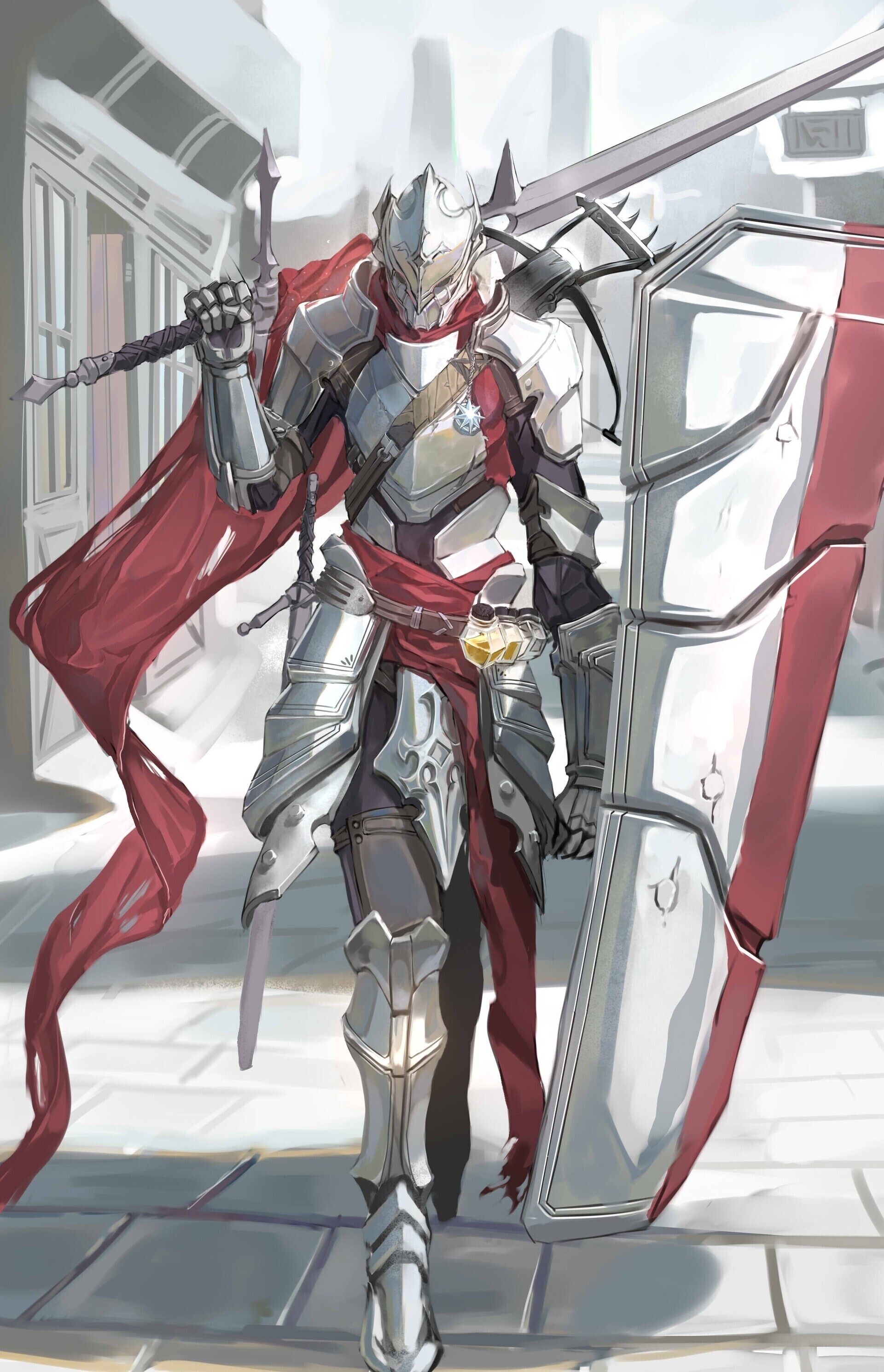 Armored White Knight by Avetetsuya Studios | Scrolller