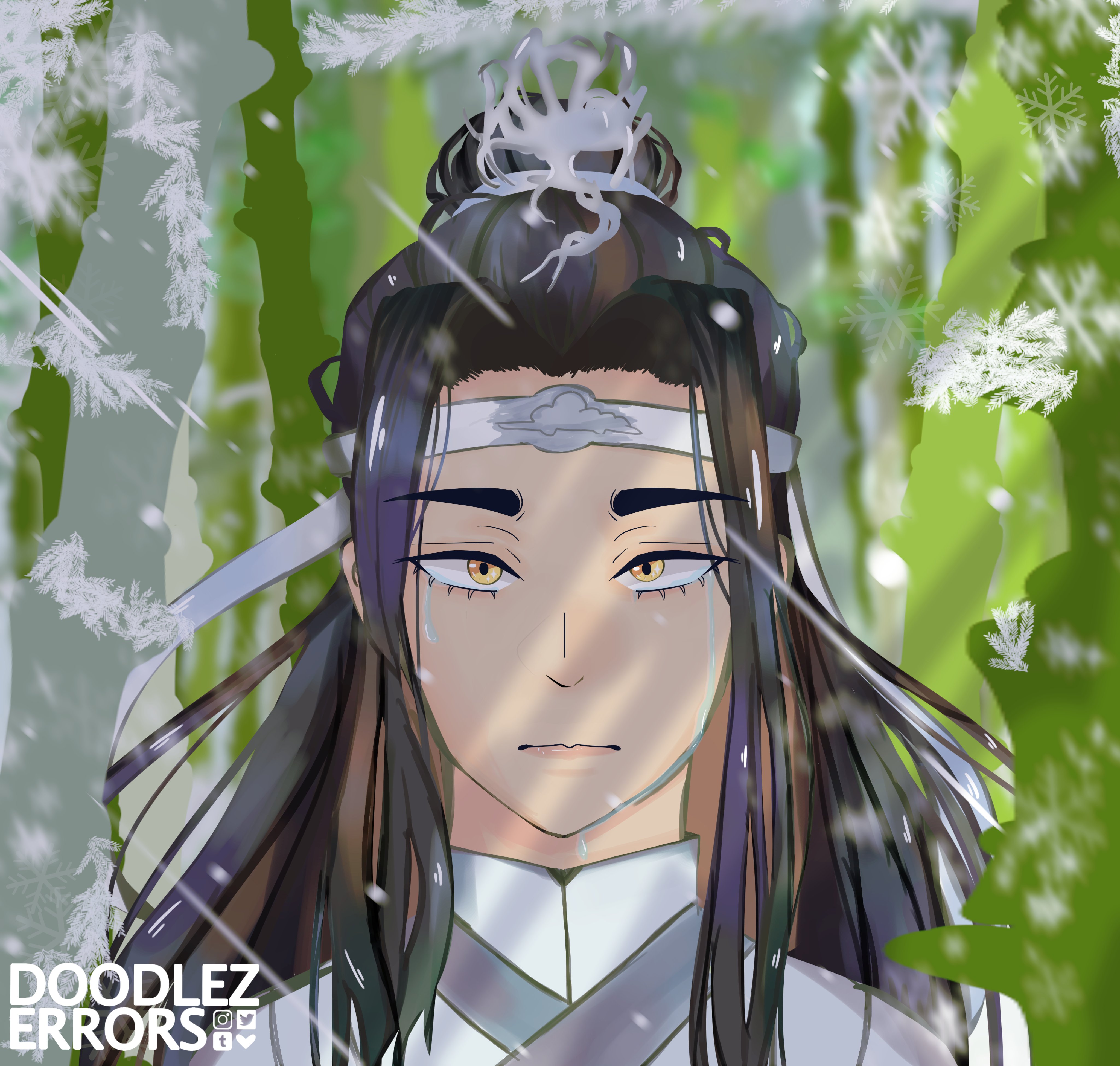 Art I did of Lan WangJi (created at the end of February) | Scrolller