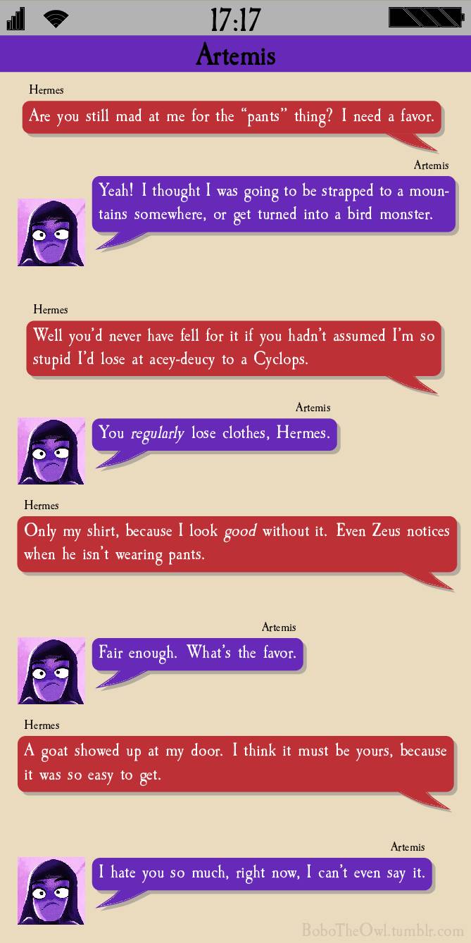 Artemis thinks she has Hermes figured out, but he's in it for the long con. | Scrolller