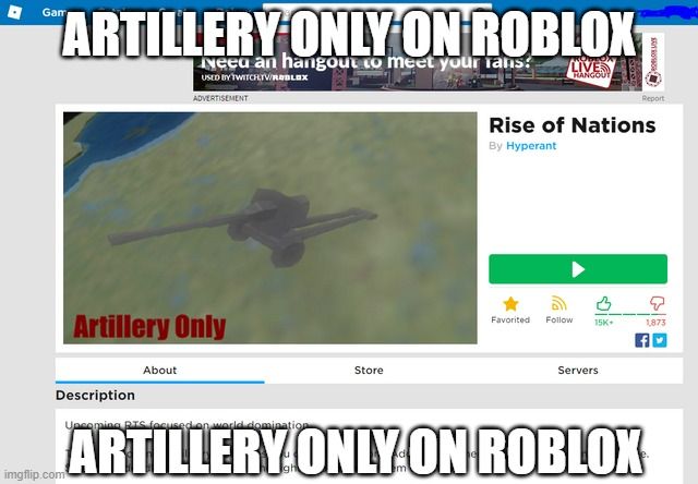 Artillery only on roblox | Scrolller