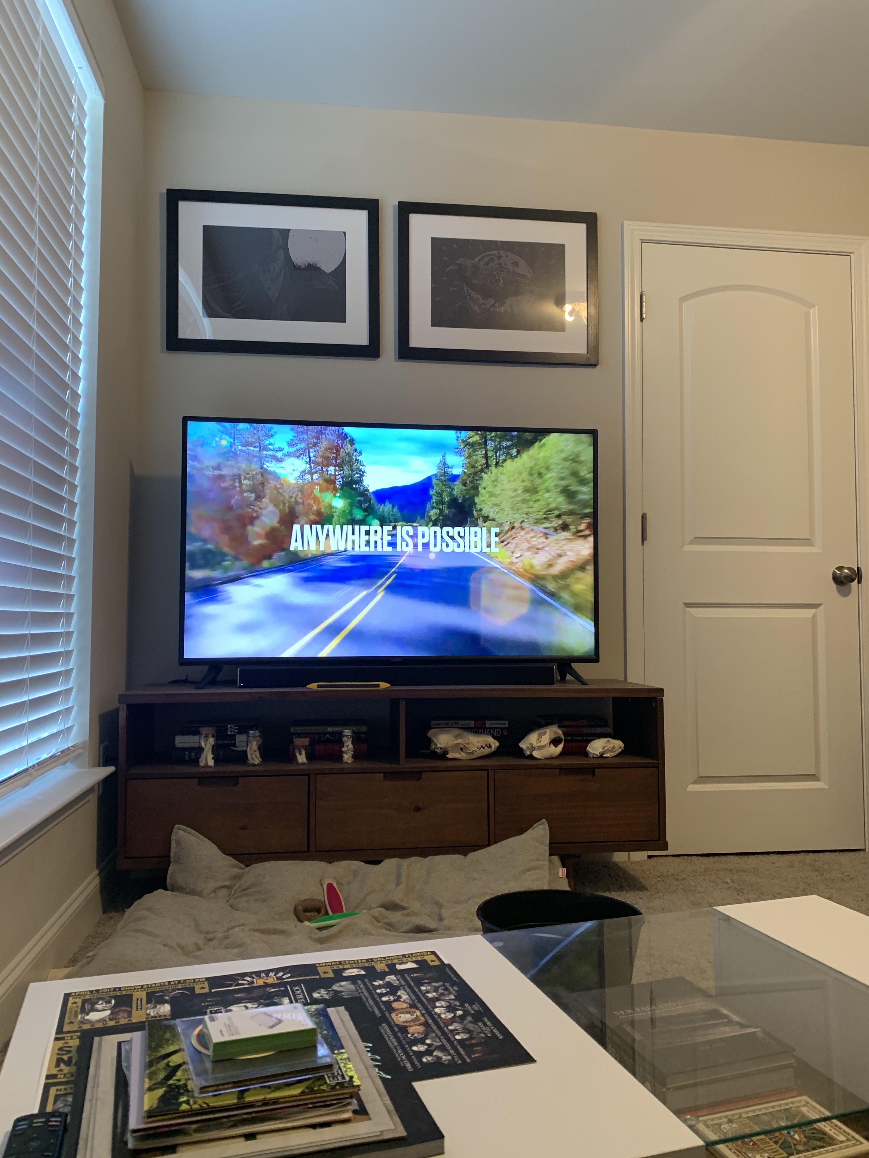 Artwork above TV question | Scrolller