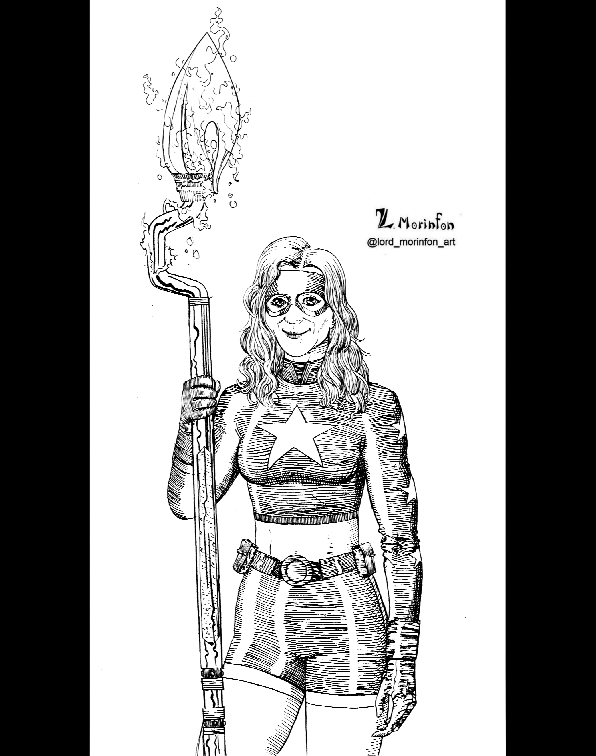 [artwork] Stargirl Made By Me With Pen And Ink Scrolller