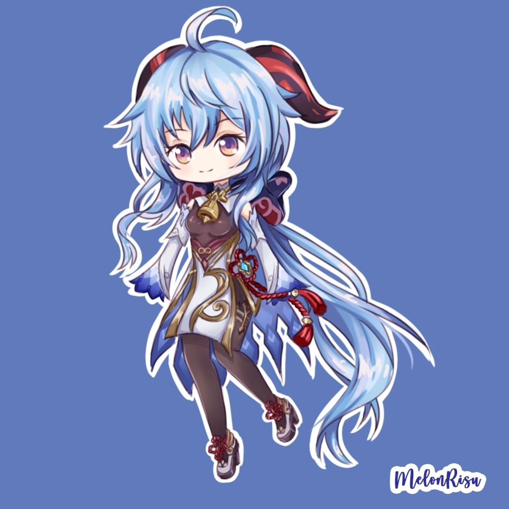 As promised, here is Chibi Ganyu! | Scrolller