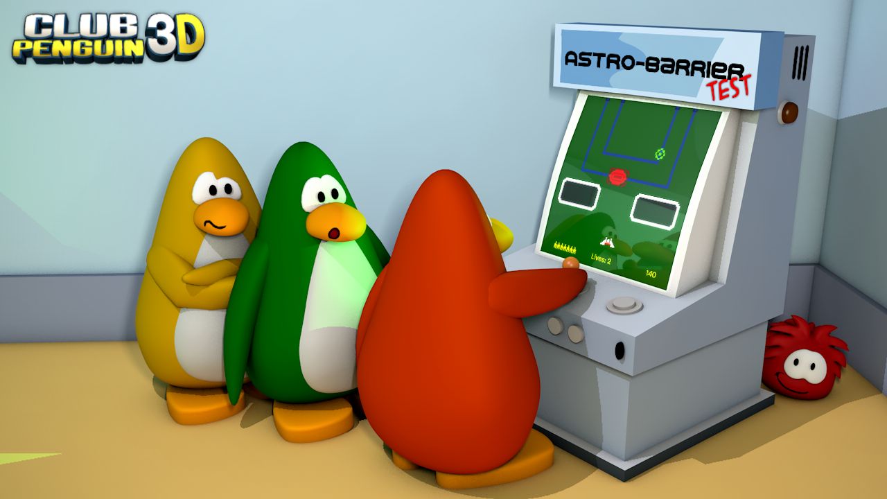 Astro Barrier Render - Club Penguin 3D | Scrolller