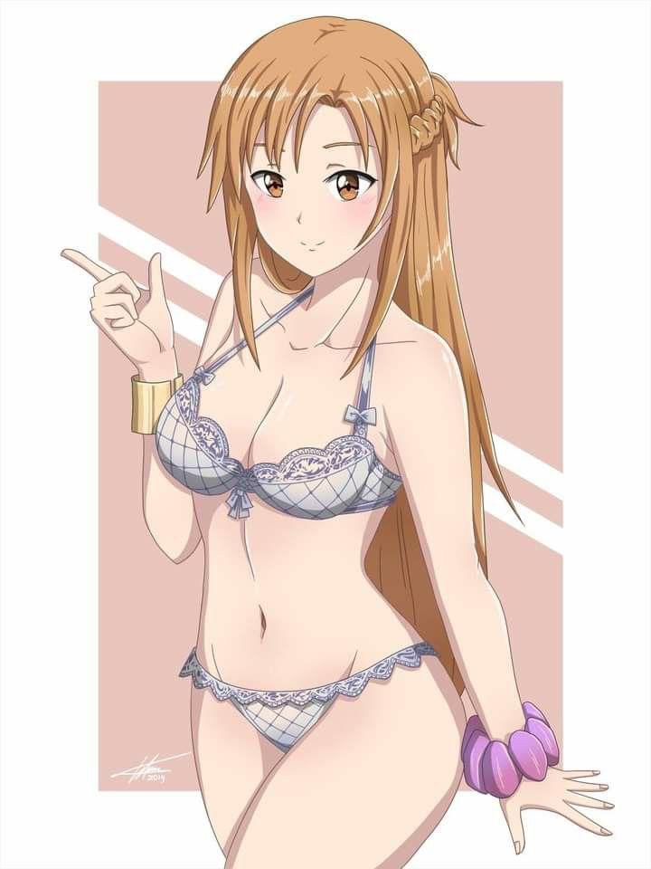 Asuna in grey lingerie | Scrolller