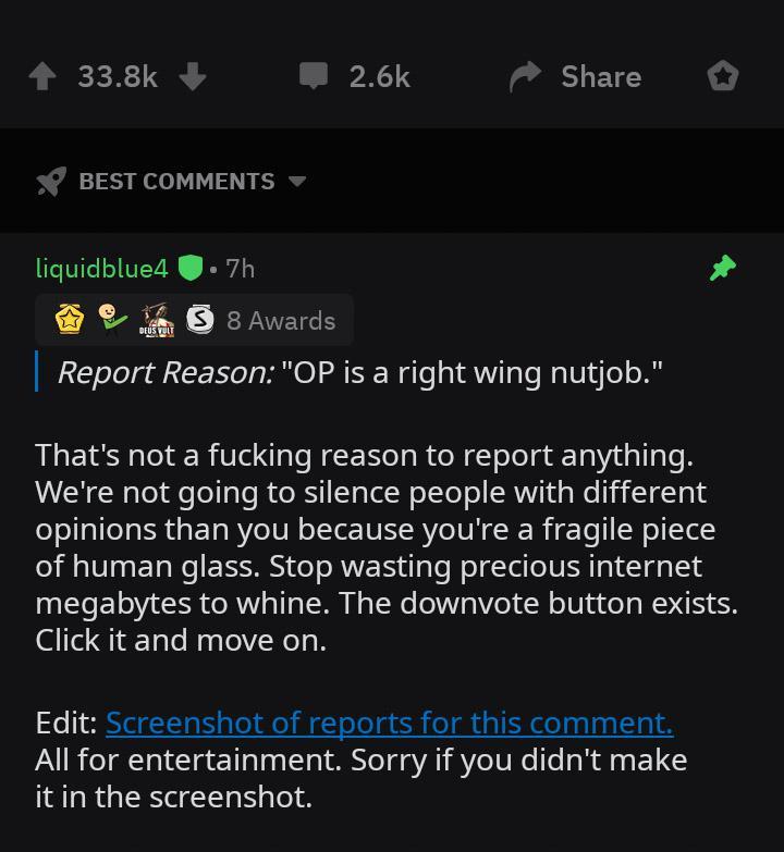 At least r/cringetopia have A sense of free speech | Scrolller