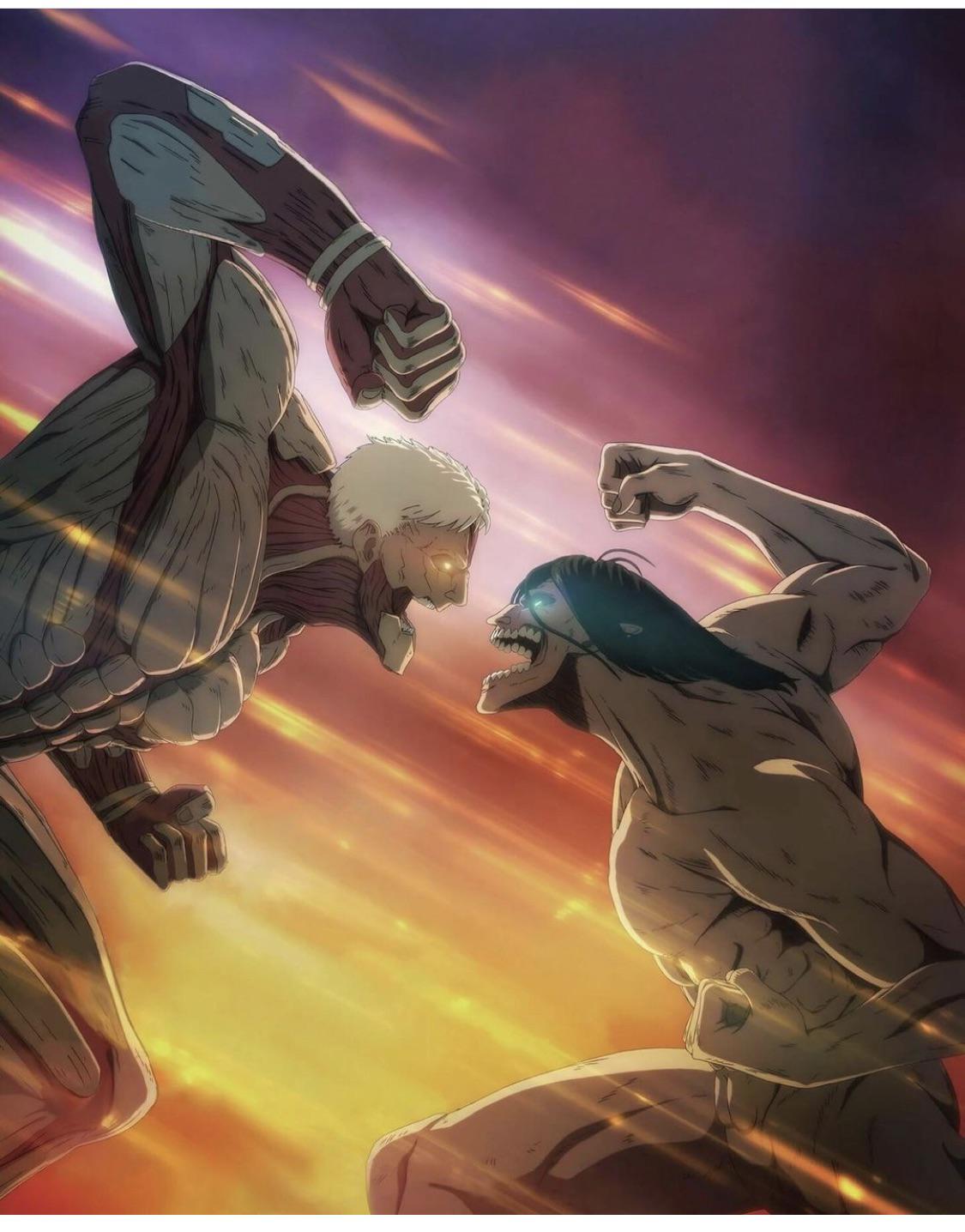 Attack Titan and the Armoured Titan | Scrolller