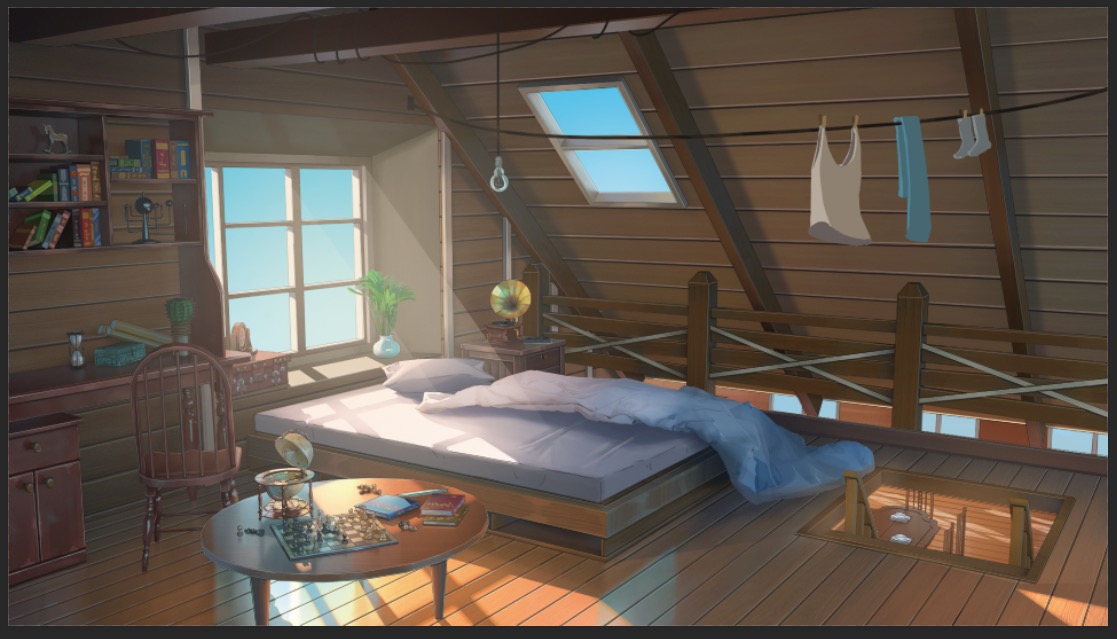 Attic Bedroom by 行之LV | Scrolller