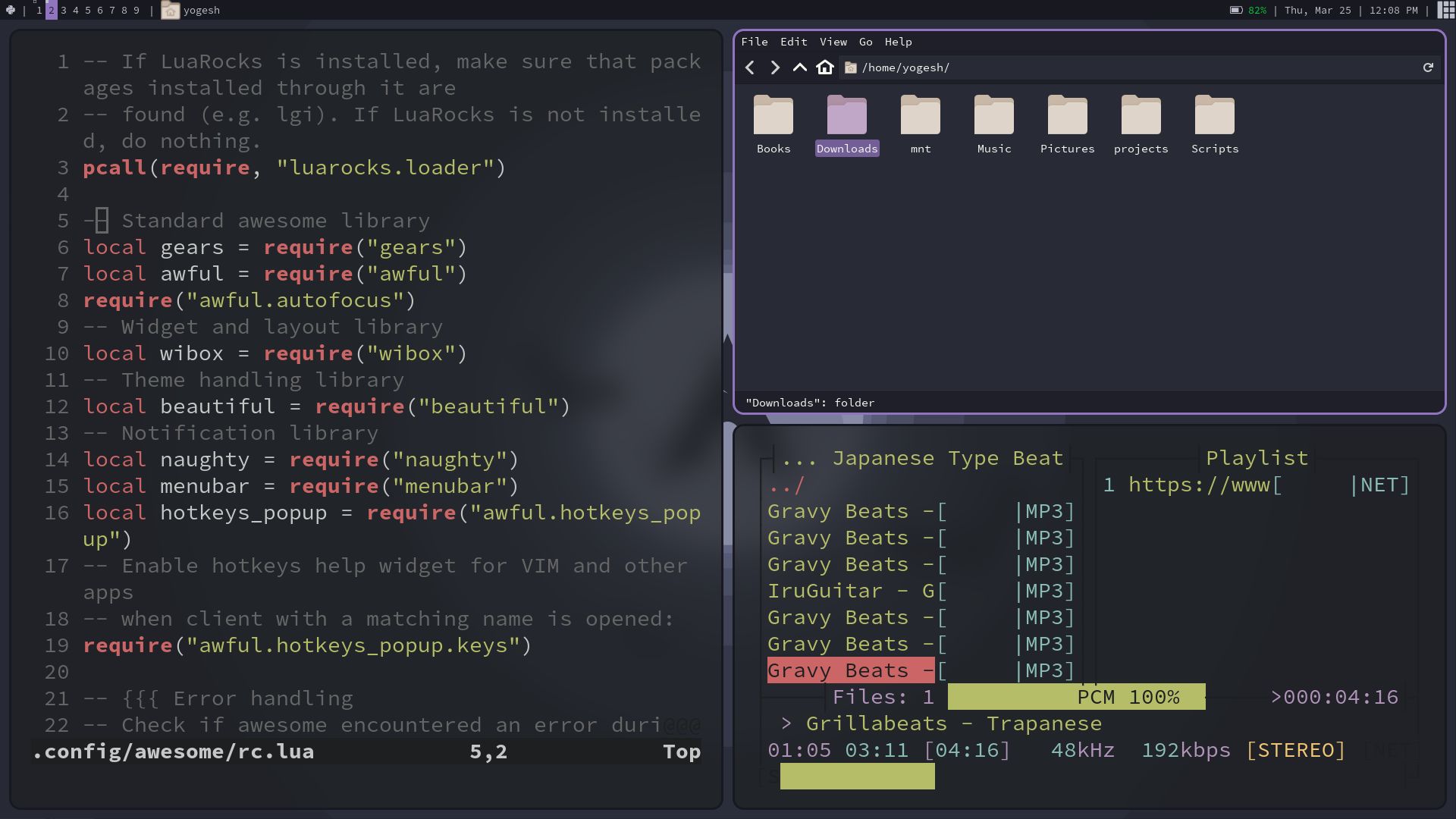 [Awesomewm] My dracula themed setup. | Scrolller