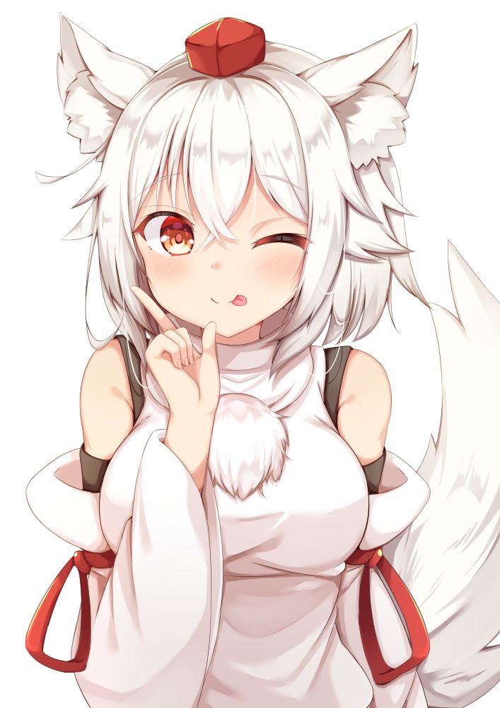 Awoo sticking her tongue out [Touhou] | Scrolller