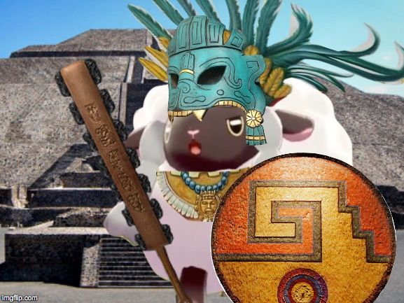 Aztec Wooloo warrior in Tenochtitlan | Scrolller