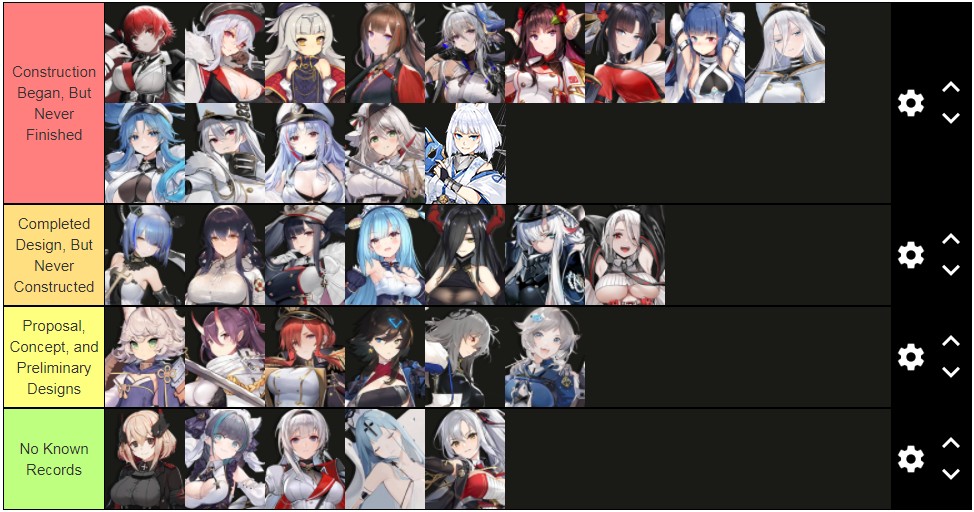 Azur Lane Unfinished Ships Break Down (Revised) | Scrolller