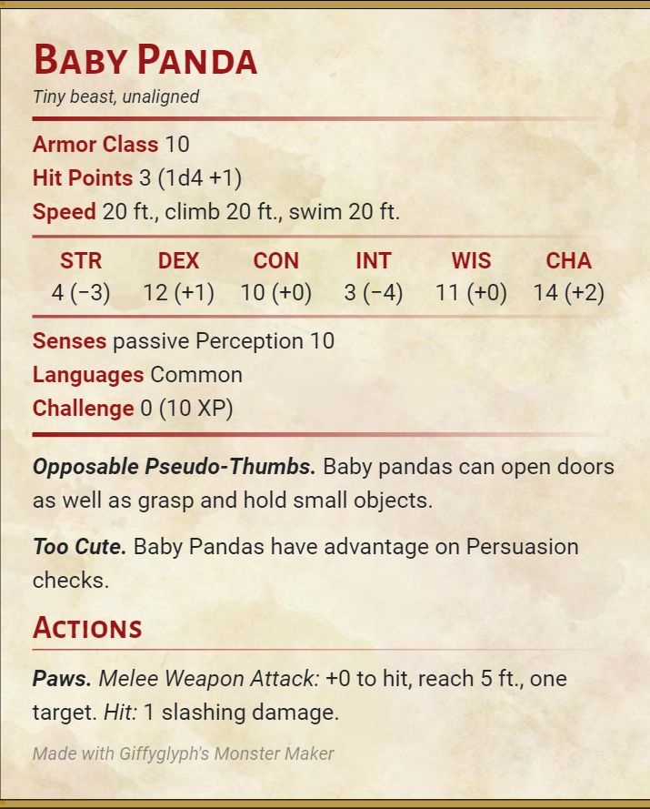 Baby Panda! New Familiar Option! | Scrolller