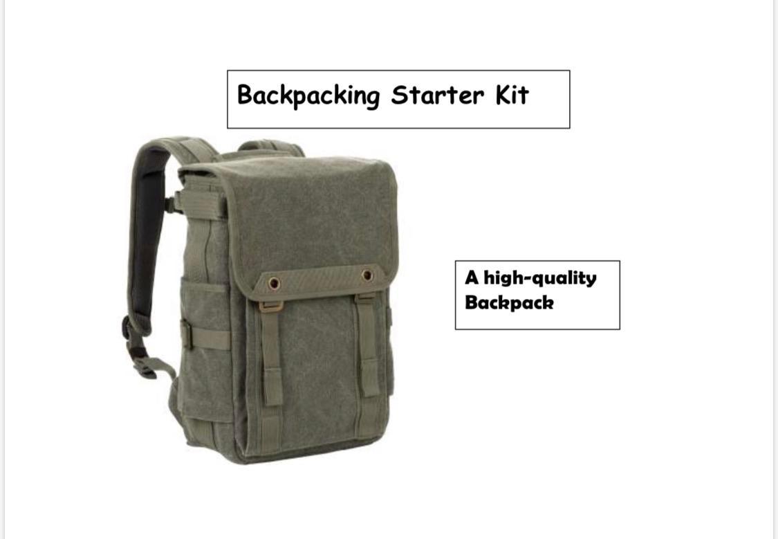 Backpacking Starter Kit | Scrolller