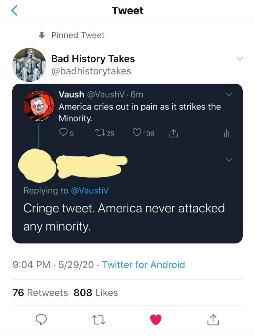 Bad History Takes is a based account | Scrolller