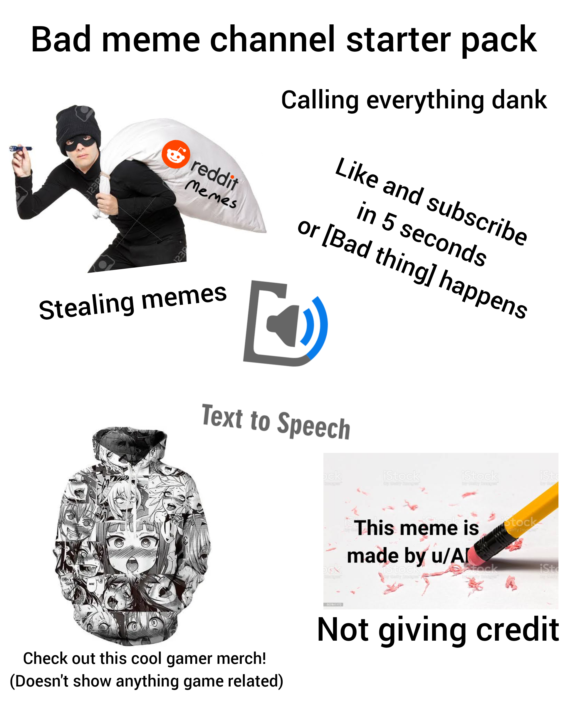 Bad meme channel starter pack | Scrolller