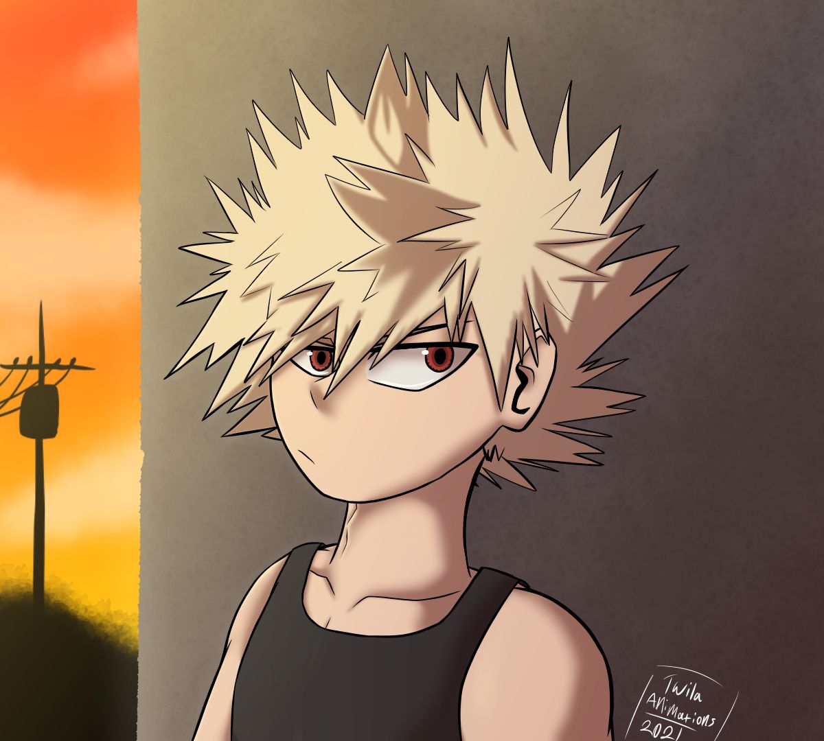 Bakugou Katsuki practice drawing | Scrolller