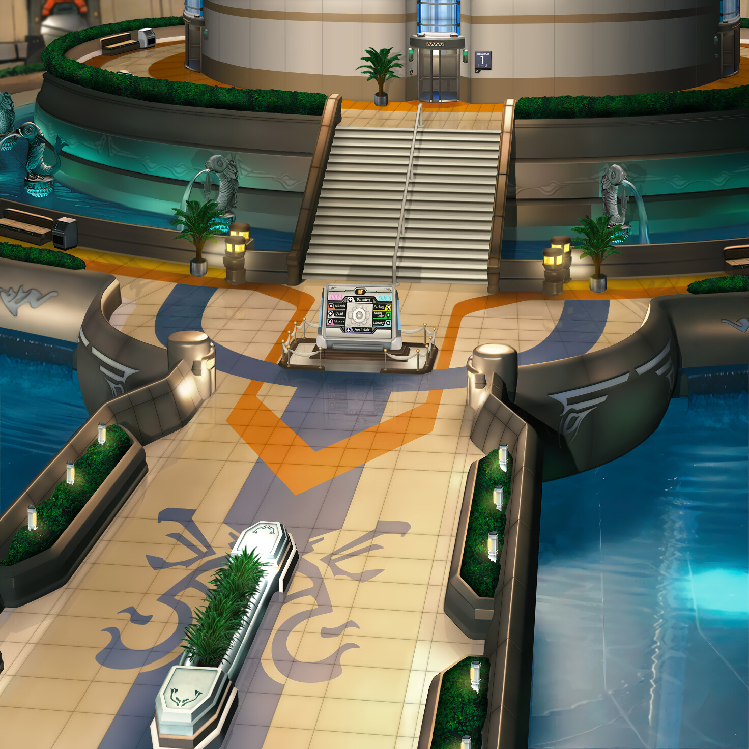 Balamb Garden Main Hall Redrawn from scatch (info in description) | Scrolller