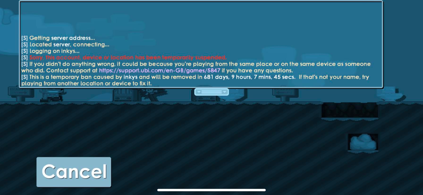 Banned for having access at a BFG that doesn’t allow botting. | Scrolller