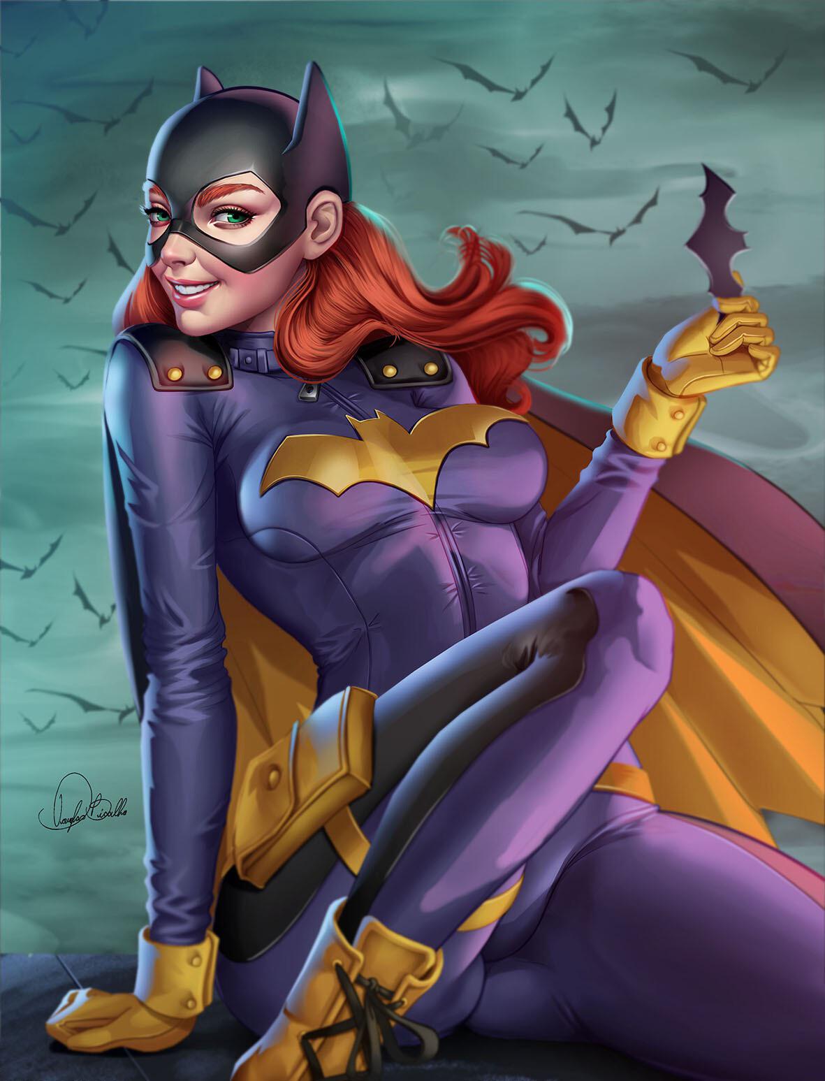 Batgirl sitting on the roof | Scrolller