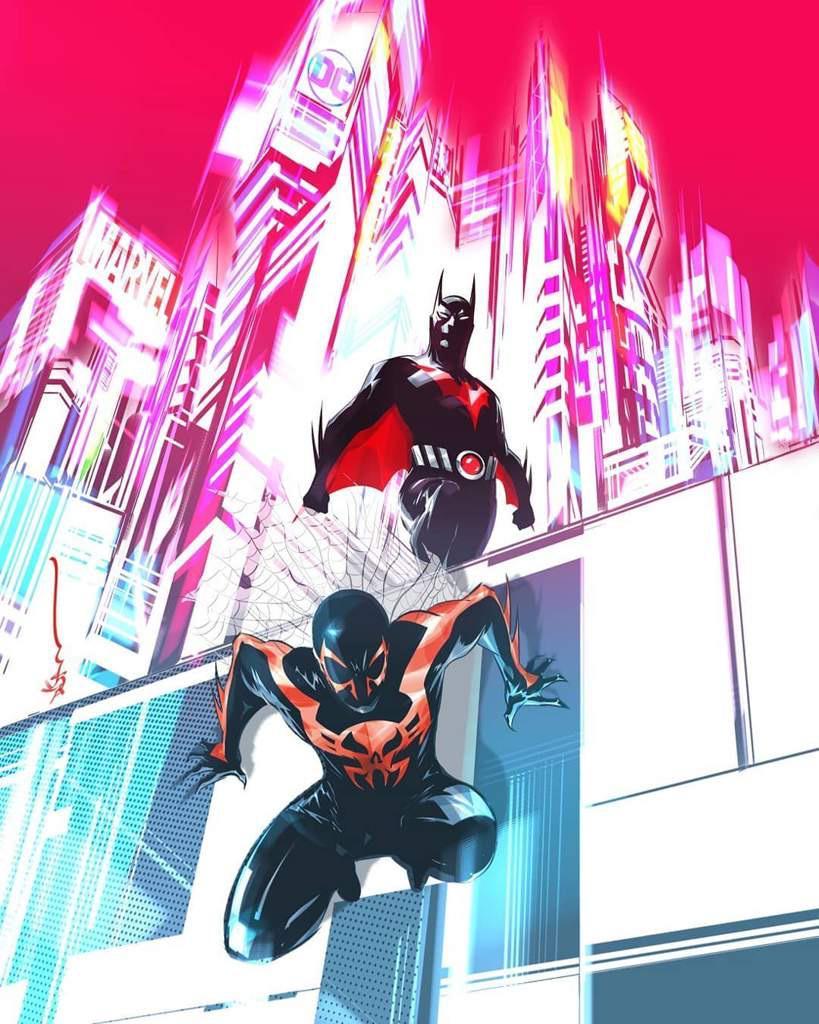 Batman Beyond and Spider-Man 2099 by Dustin Nguyen. | Scrolller