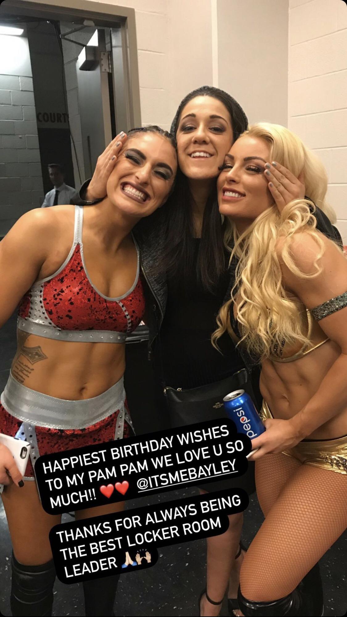 Bayley with Mandy Rose & Sonya Deville | Scrolller