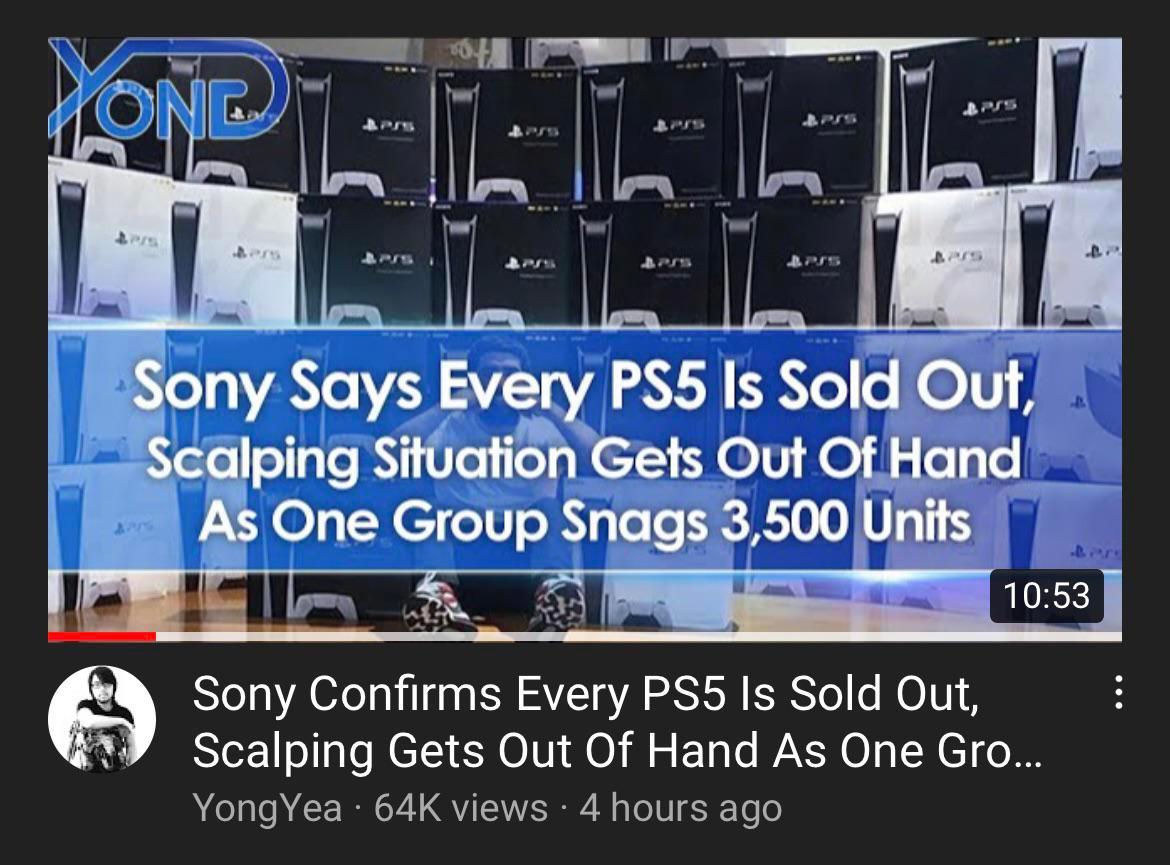 Be glad you aren’t getting scalped for a PS5 right now. | Scrolller